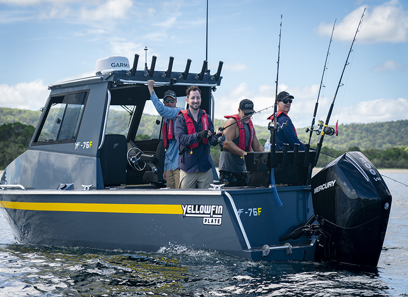Yellowfin boats store